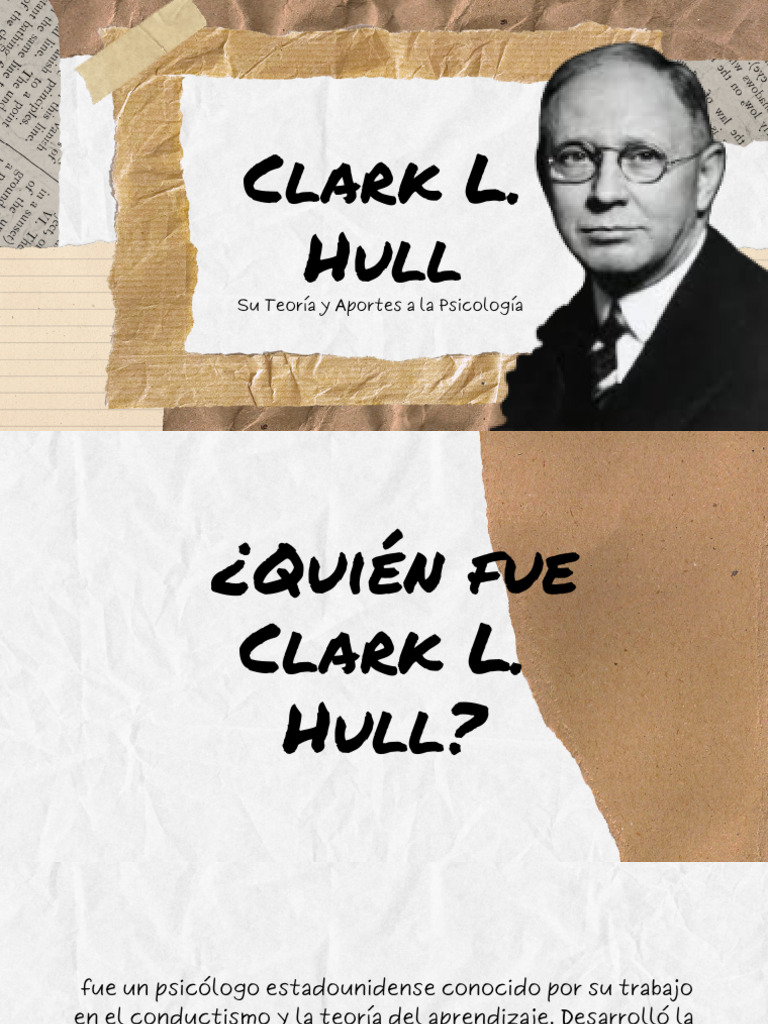 Clark L. Hull | PDF | Motivacional | Motivación