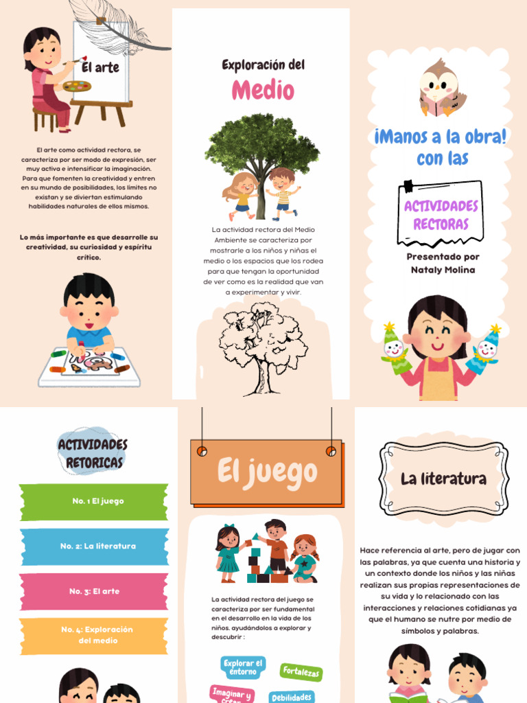 Copia de Folleto Infantil para Actividades Proyectos y Juegos con Niños ...