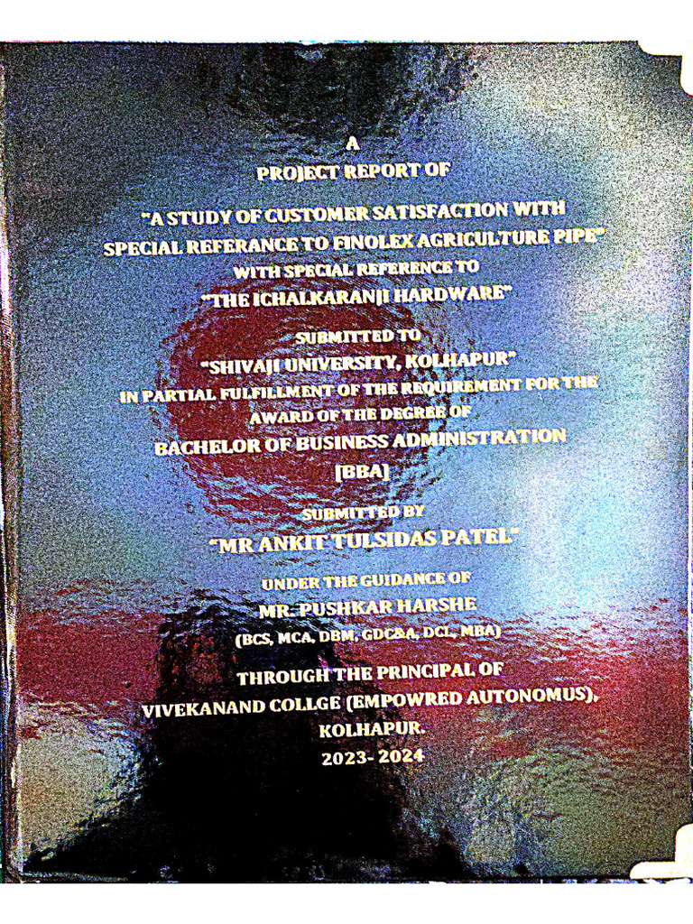 Ankit Project Harshe Sir | PDF