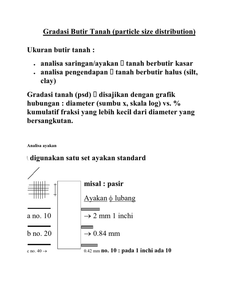 Gradasi Butir Tanah | PDF