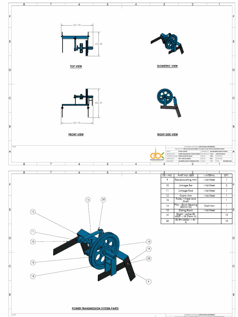 Power Transmission System Drawings | PDF | Mechanical Engineering