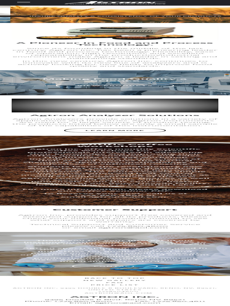 Agtron Inc Analyzers, Spectrophotometers, Colorimeters Agtron Inc | PDF ...