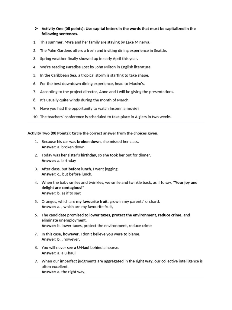 Written Expression | PDF