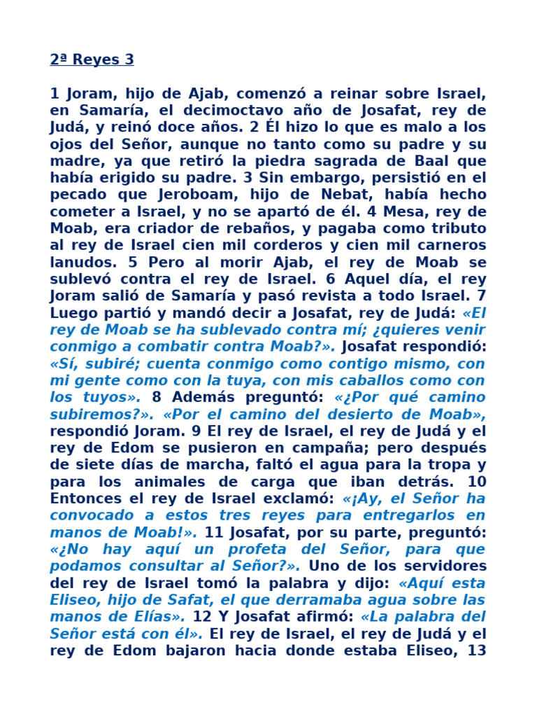 2 Reyes 1 | PDF
