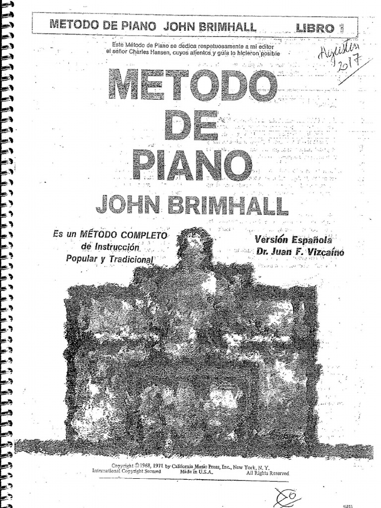 Metodo de Piano John Brimhall | PDF