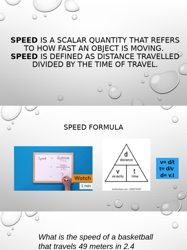 Understanding Speed and Velocity Basics | PDF