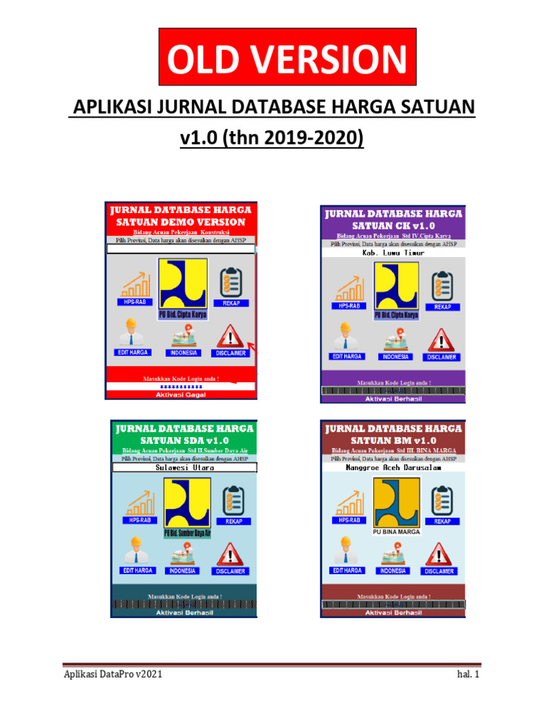 Panduan Dasar Aplikasi DataPro v2021 | PDF