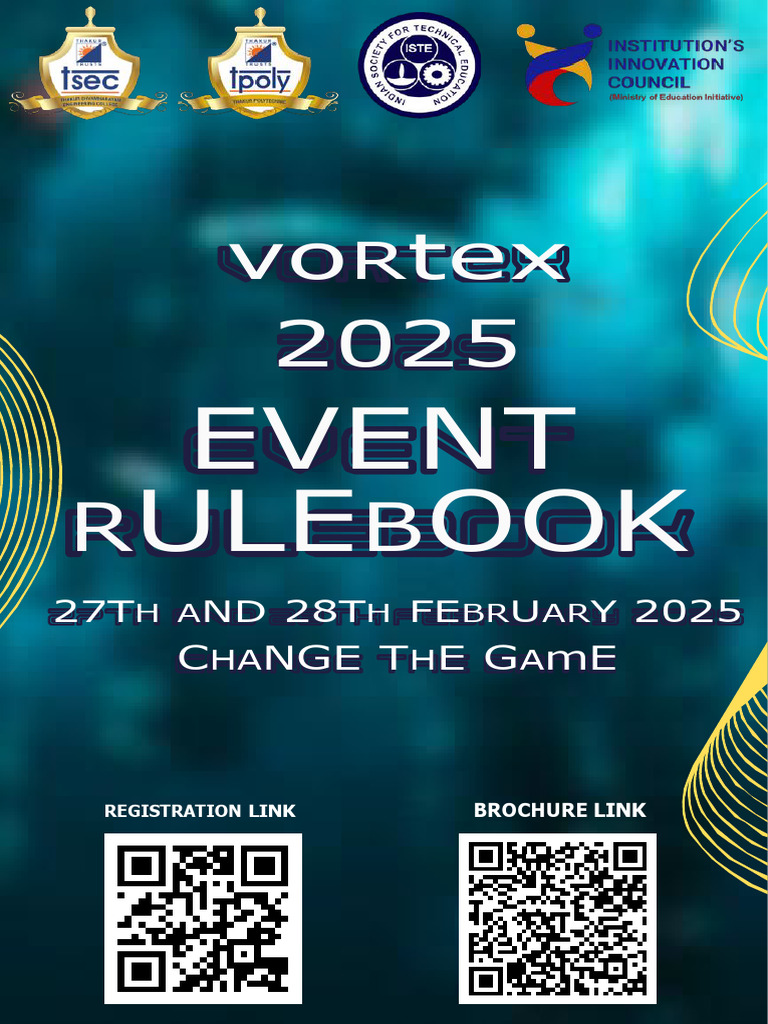 VORTEX 25 RULEBOOK-1 | PDF | Artificial Intelligence | Intelligence (AI) & Semantics