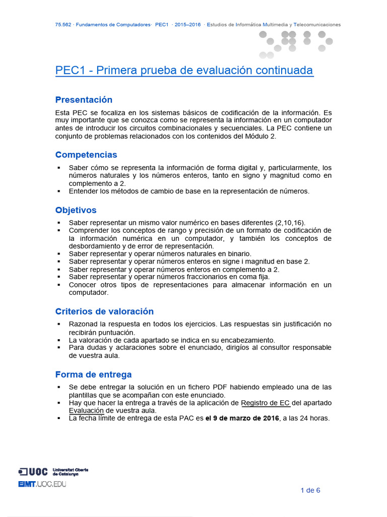 Pec 1 2016 | PDF | Poco | Decimal