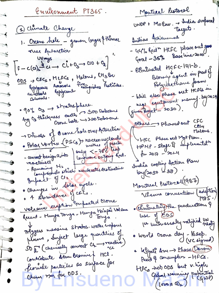 UnderStand Environment PT365 Handwritten Notes | PDF