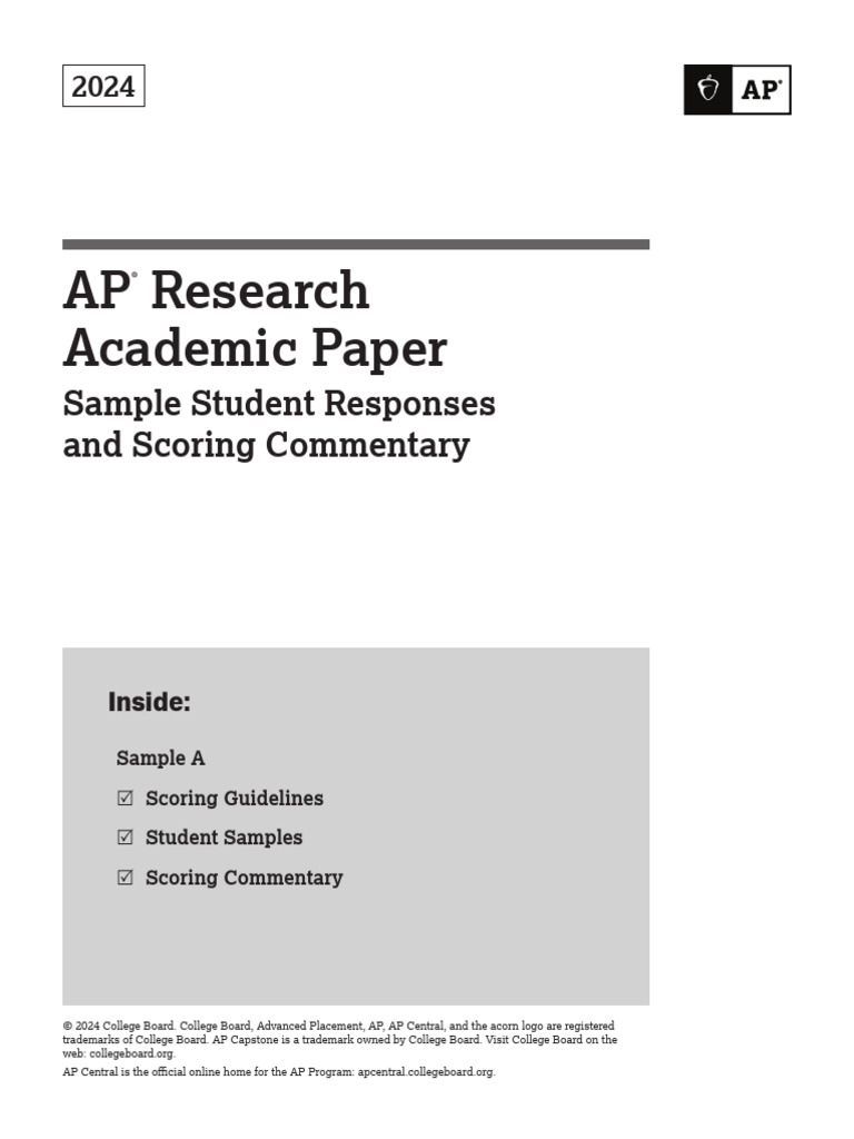 Ap24 Apc Research Sample A | PDF | Inquiry | Running