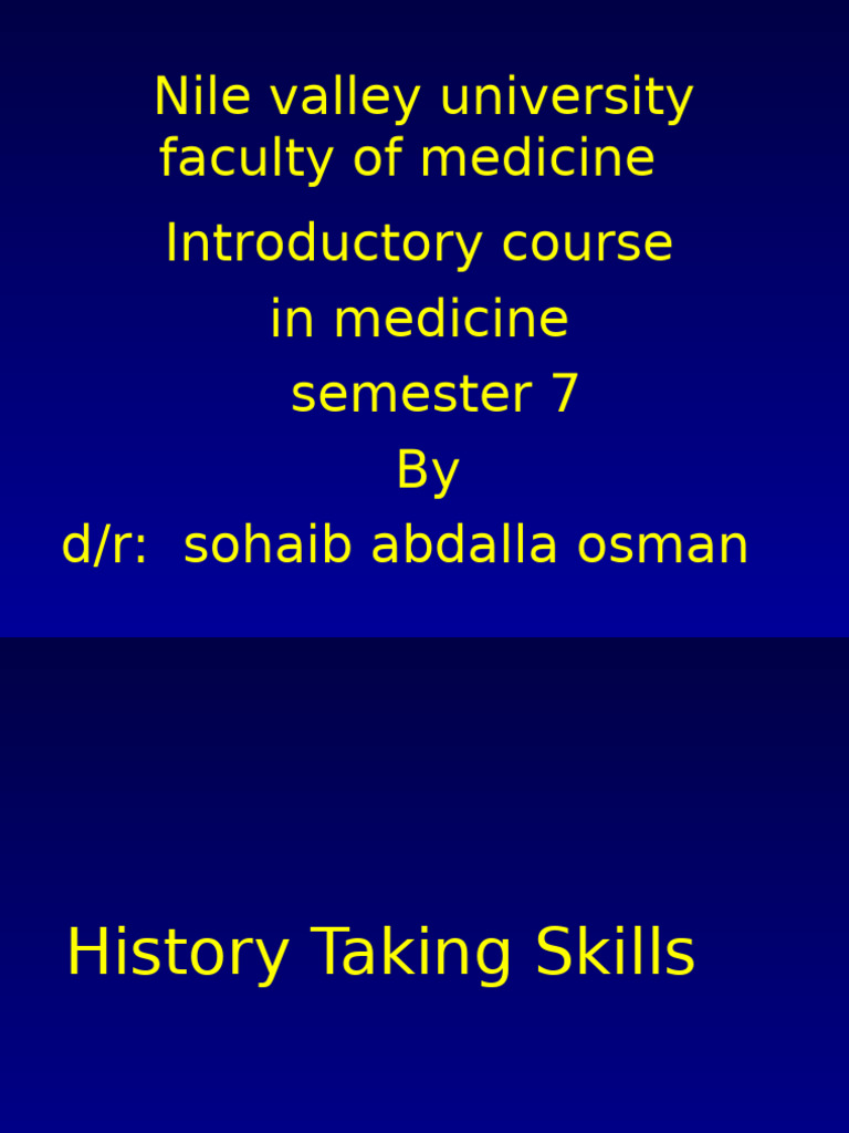 History Taking DR Sohaib | PDF | Respiratory Diseases | Headache