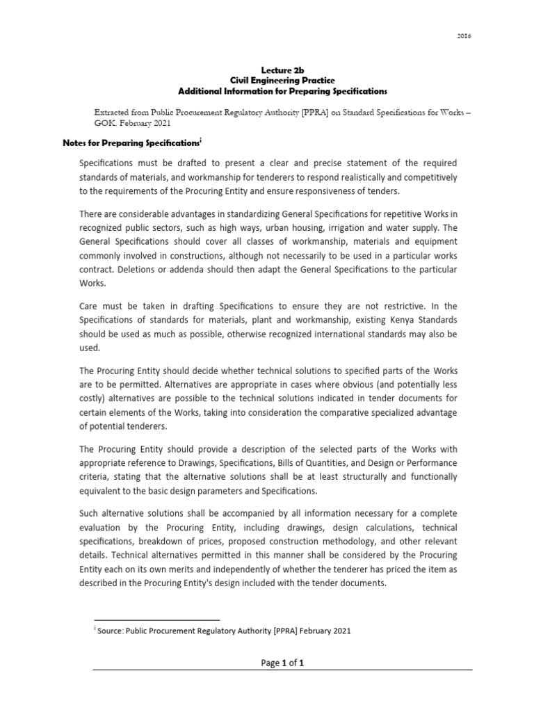 Lecture 2b - Specifications - GOK | PDF | Specification (Technical Standard)