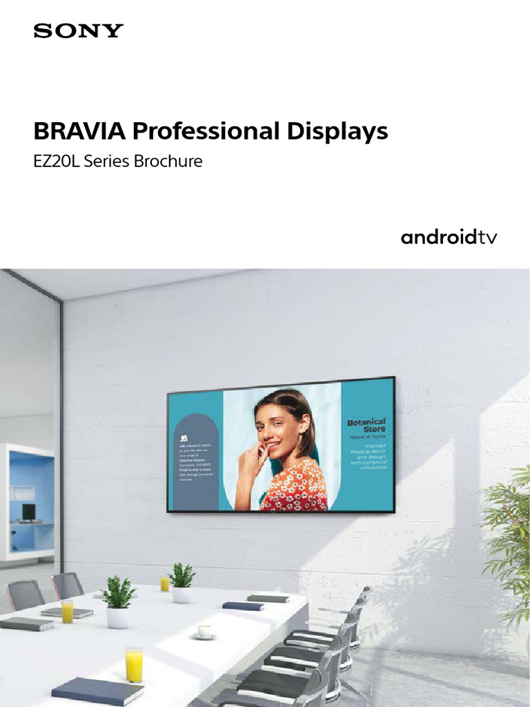 Sony ProBravia EZ20L Famly Brochure | PDF | Backlight | Apple Tv