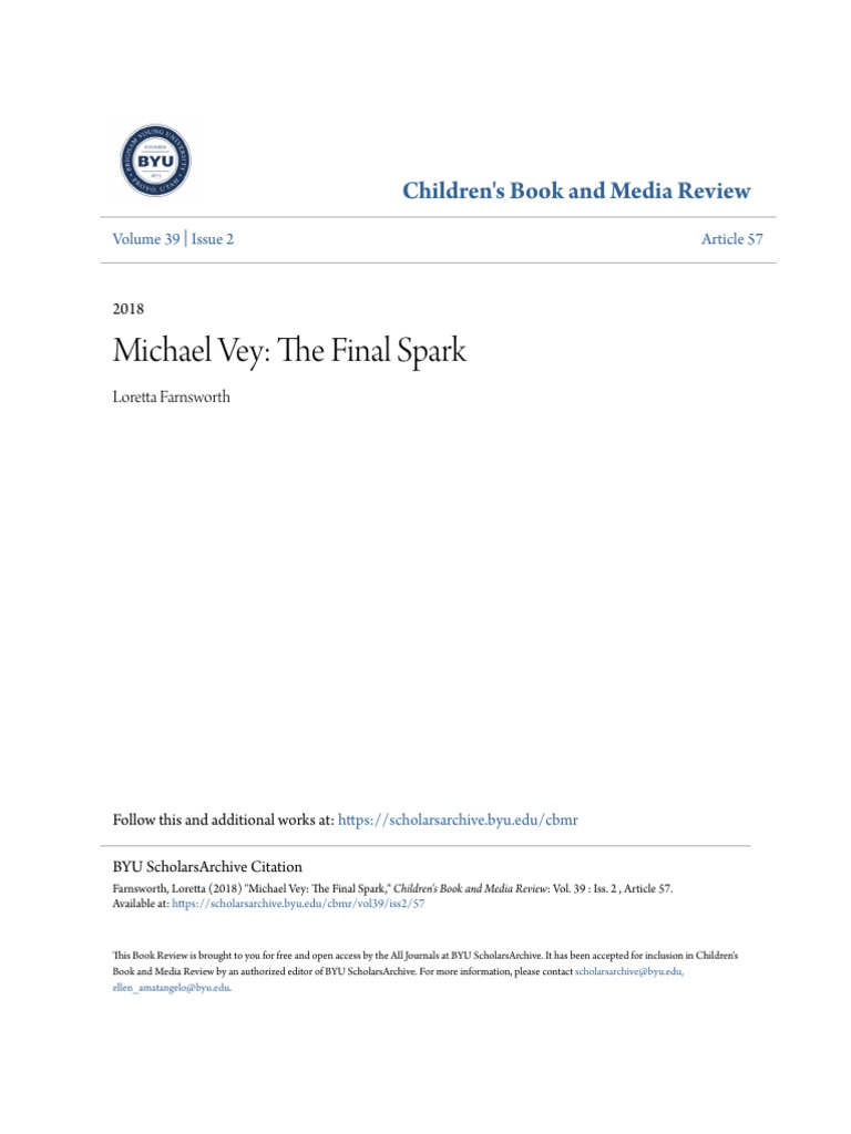 Michael Vey - The Final Spark | PDF