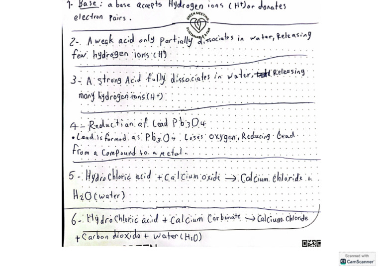 Acid and Base Quiz | PDF