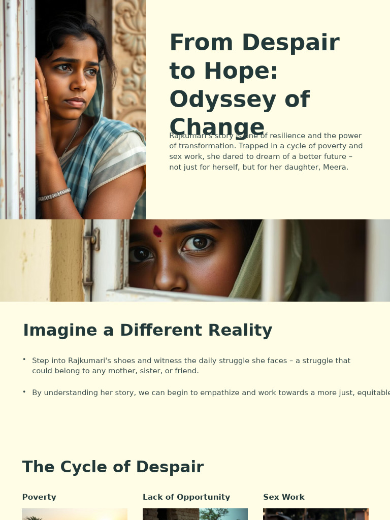 From Despair to Hope Odyssey of Change | PDF | Empowerment