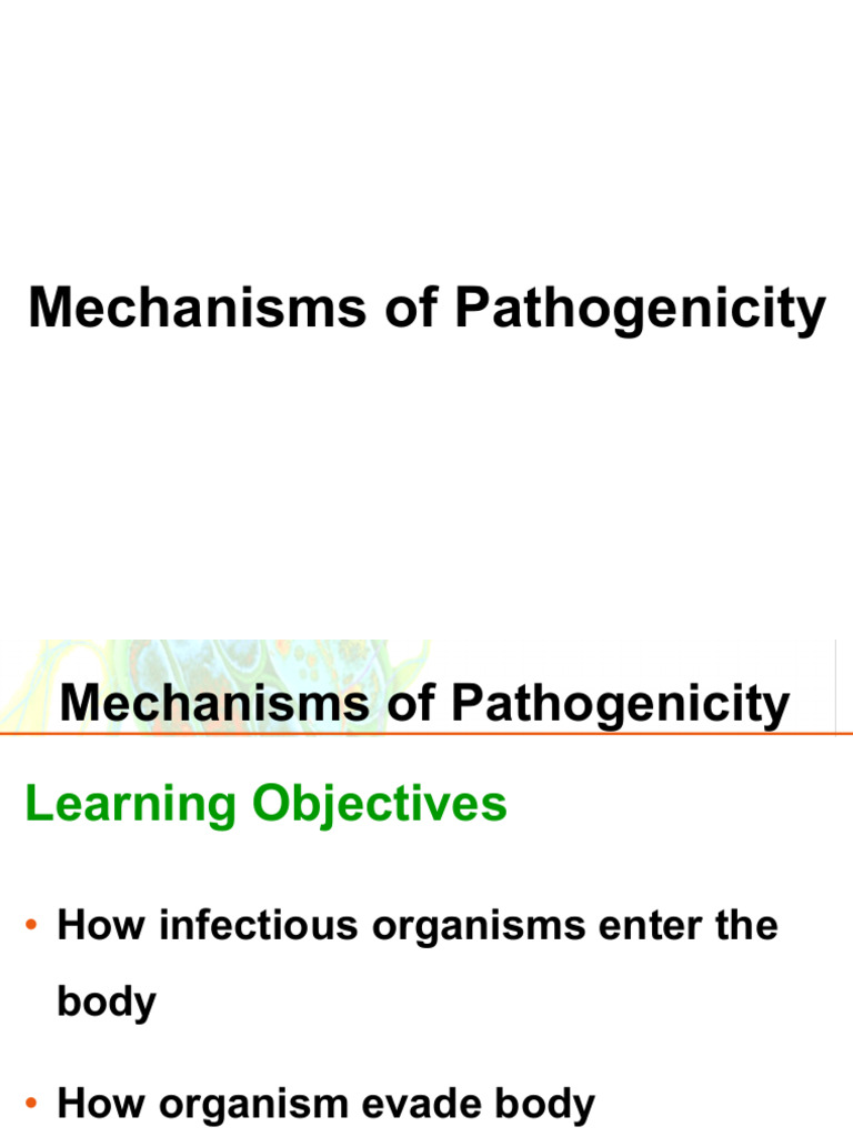 2-Mechanisms of Pathogenicity | PDF
