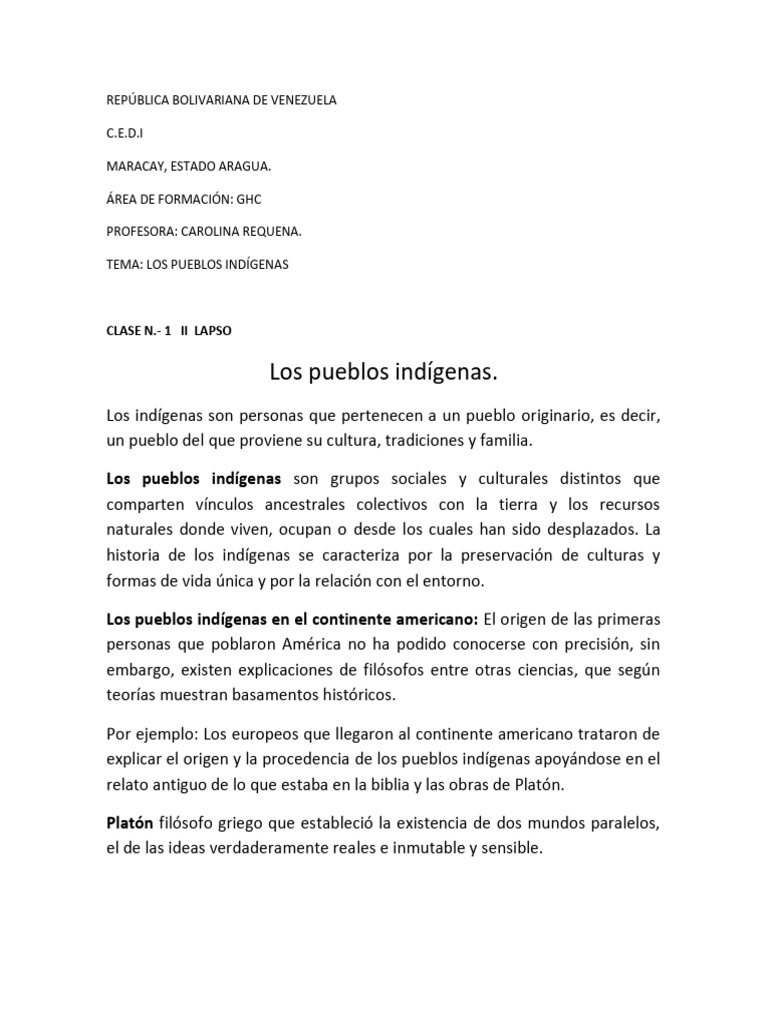 Clase n.-1 GHC 1er Año II Lapso 2025 | PDF