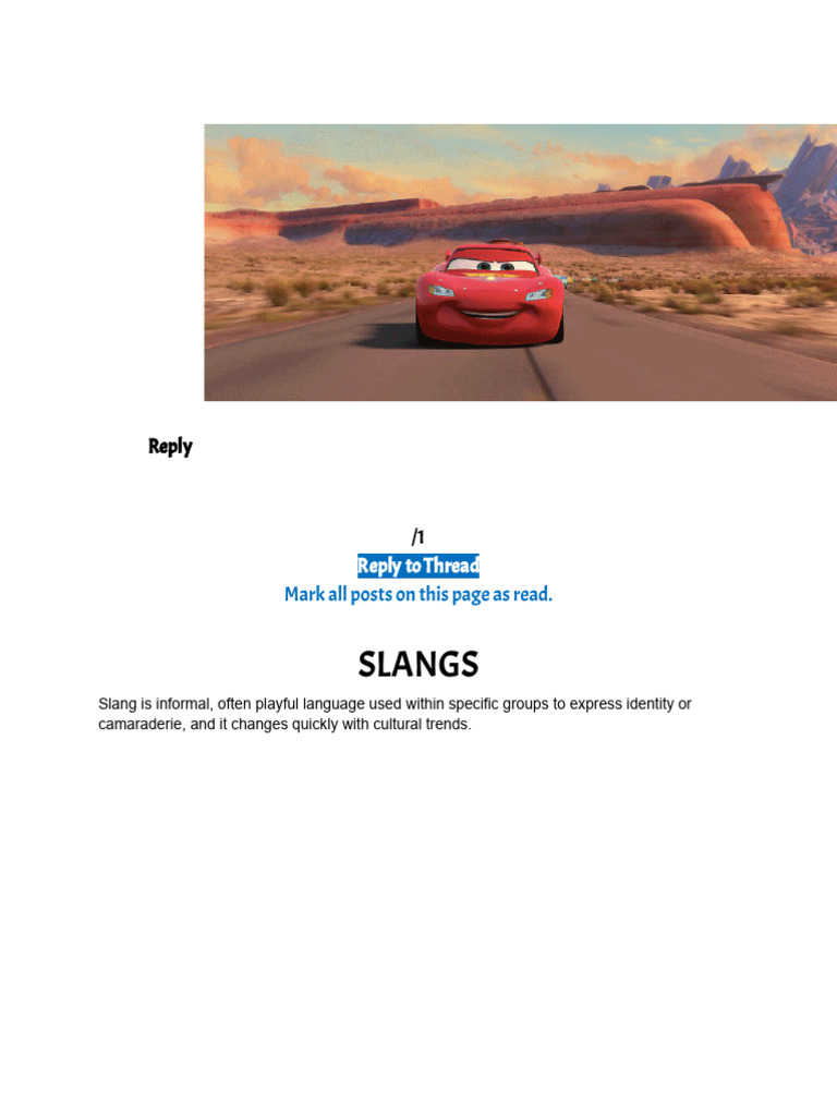 Slangs | PDF