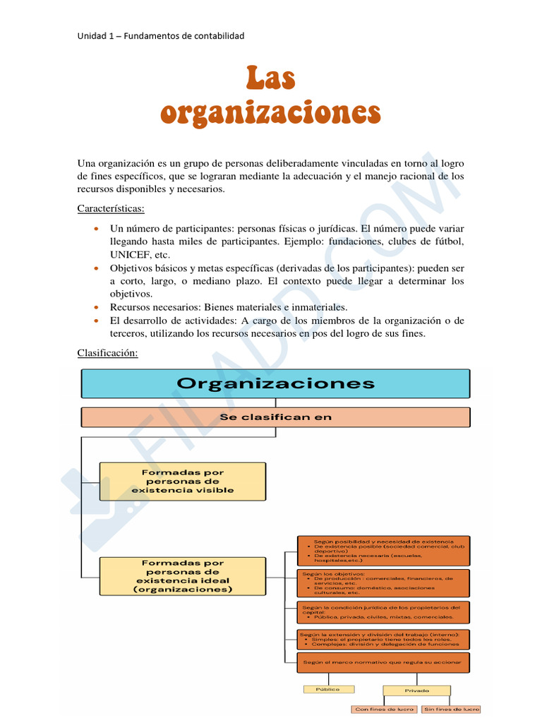 Unidad 1 - Contabilidad | PDF | Contabilidad | Bienes (Ley)