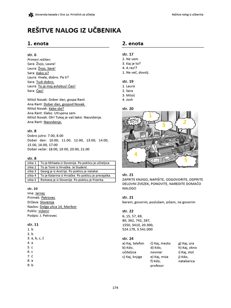Prir SBZ-1a 5 Del Resitve | PDF