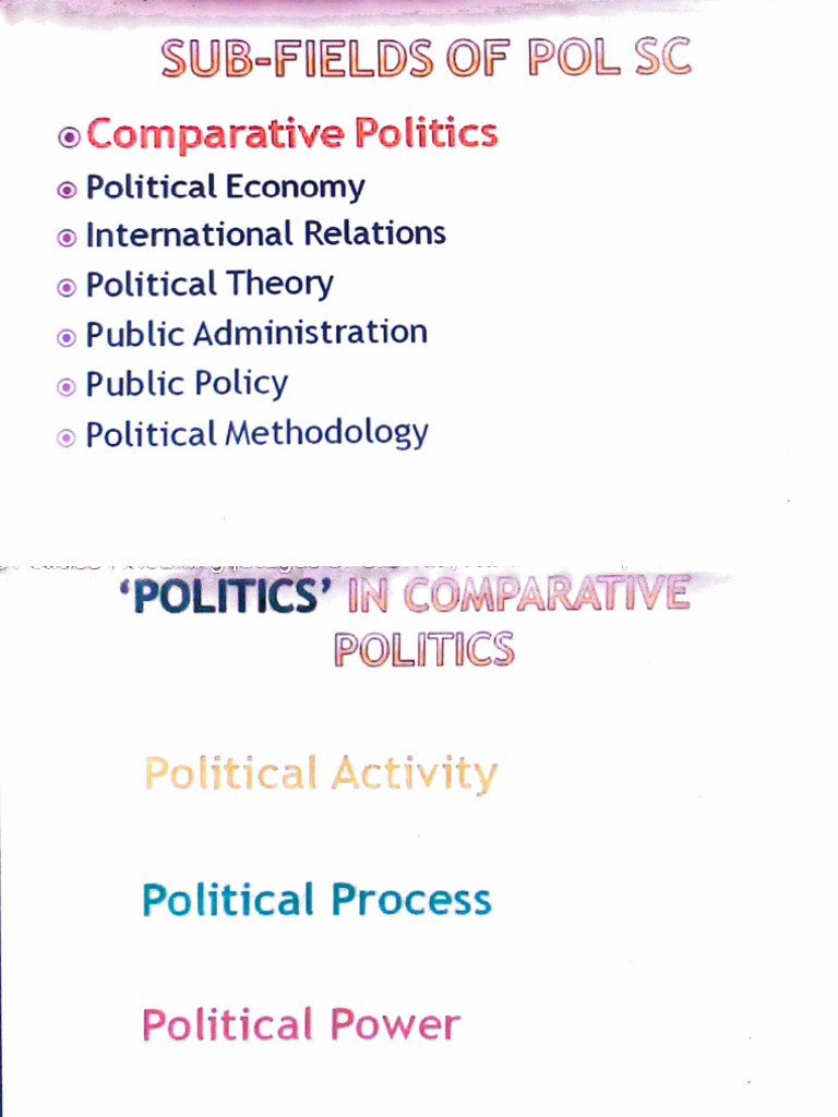 Comparative Politics Subfield | PDF