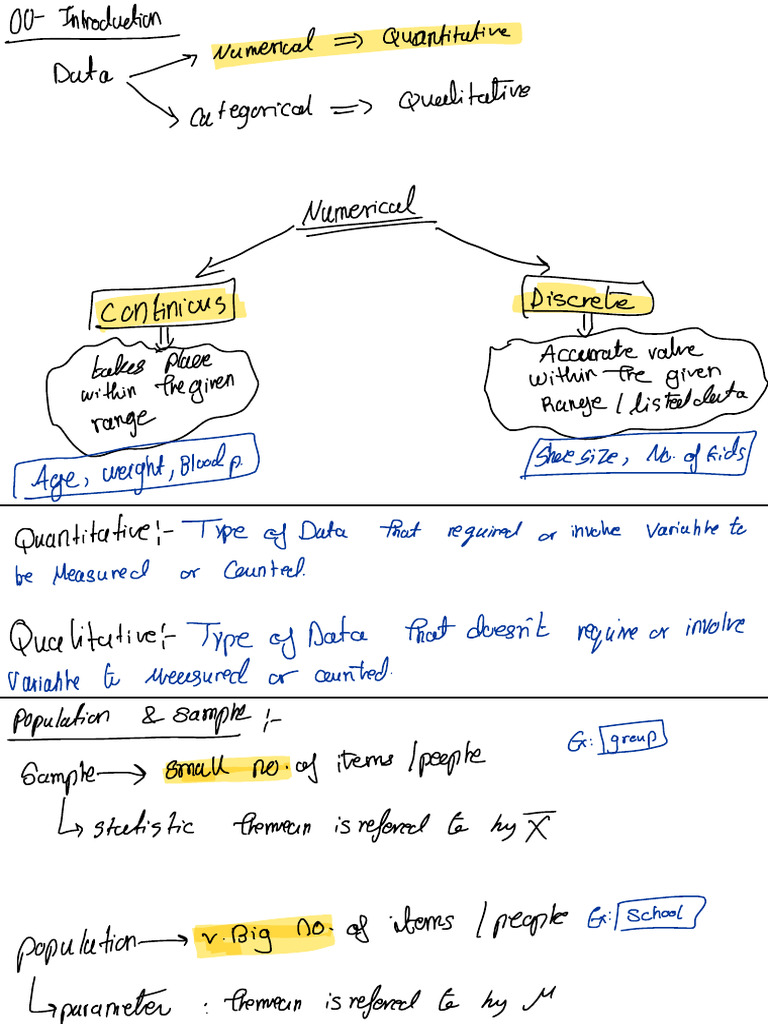 Statistics Notebook | PDF