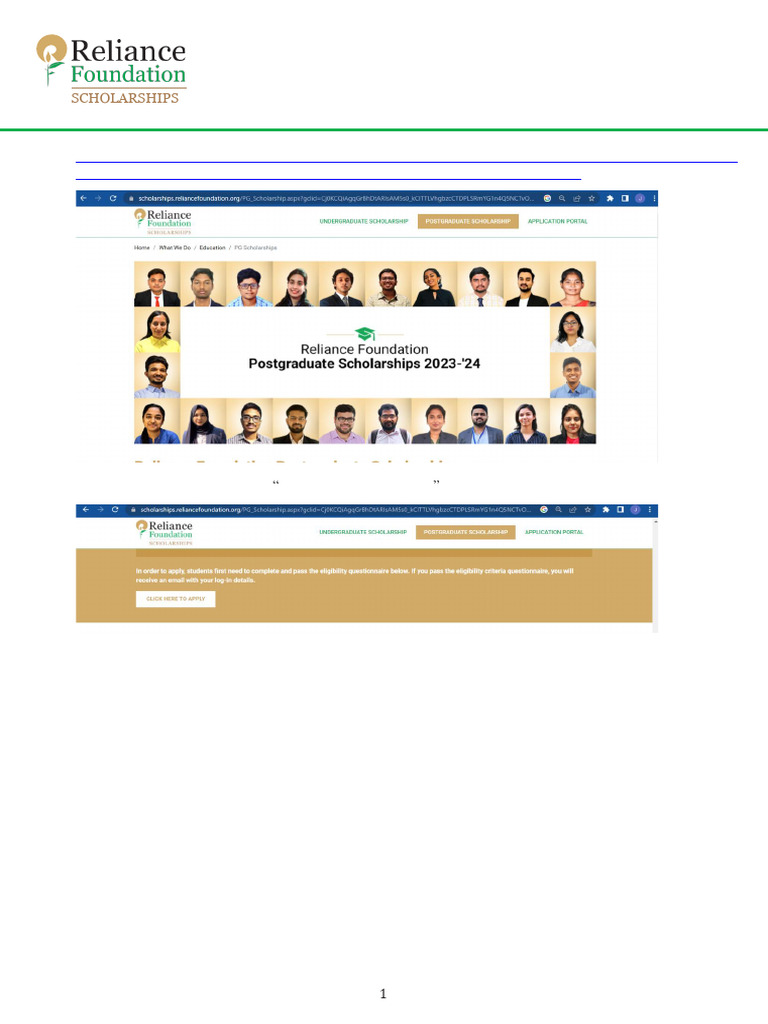 Application Manual Reliance PG | PDF | Login | Computing