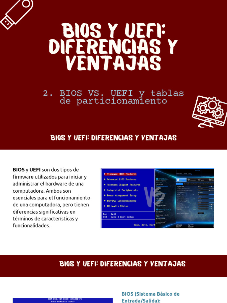 BIOS y UEFI Diferencias y Ventajas | PDF