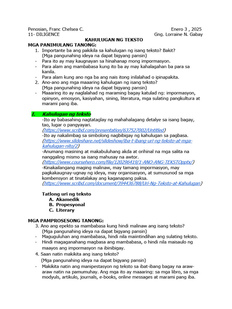 Comprehensive Output Fil | PDF