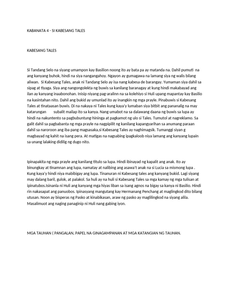 KABANATA 4 - SI-WPS Office | PDF