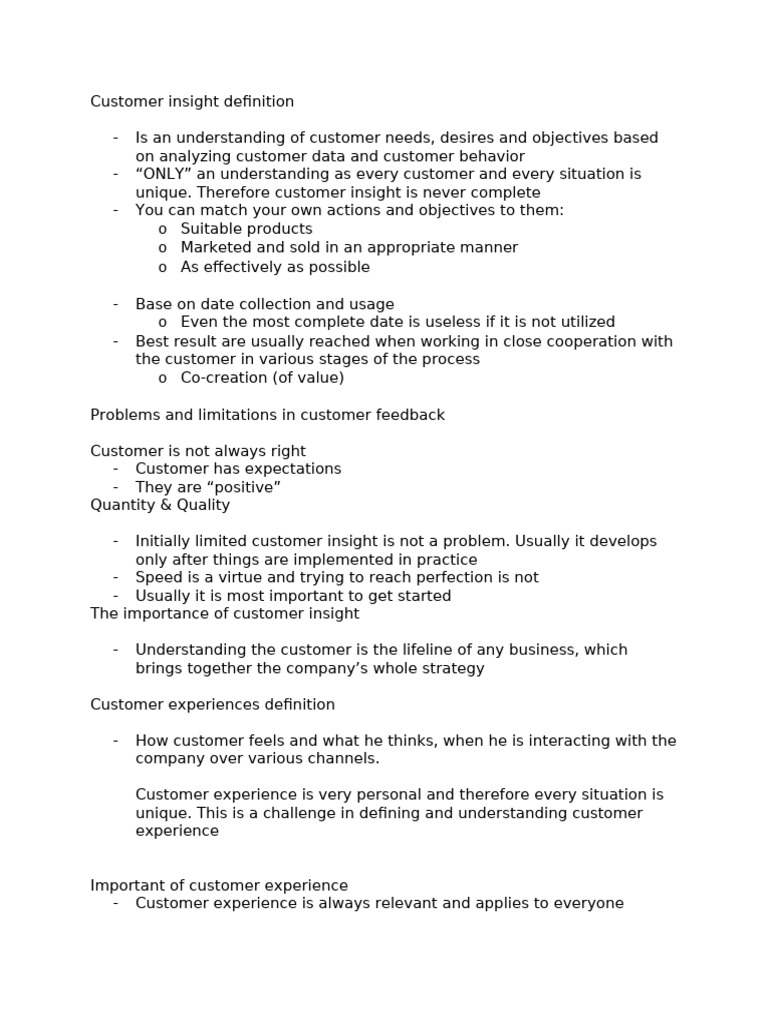 Understanding Customer Insight | PDF | Market Segmentation | Economies