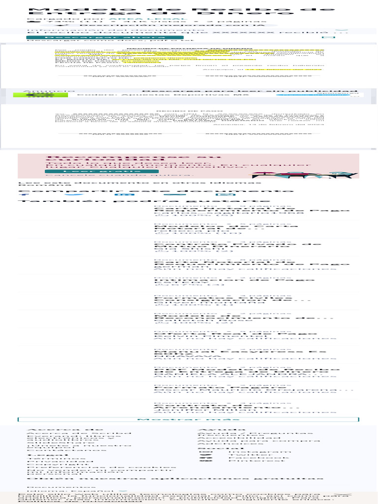 Modelo de Recibo de Entrega de Dinero PDF | PDF | Scribd | Cookie HTTP