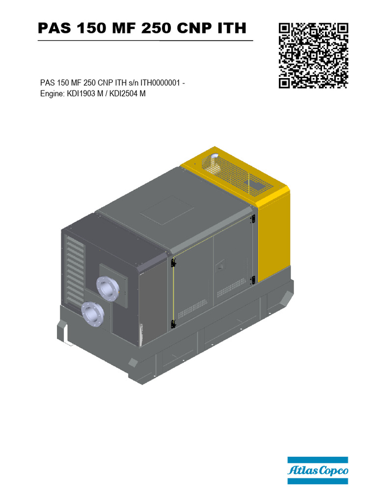 Atlas Copco Pas 150 MF 250 | PDF | Fuel Injection | Pump