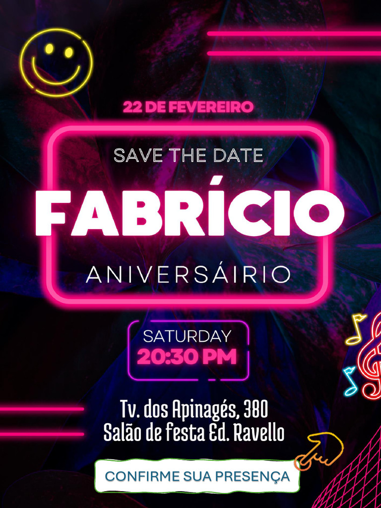 Convite Fabricio Goes Lima | PDF