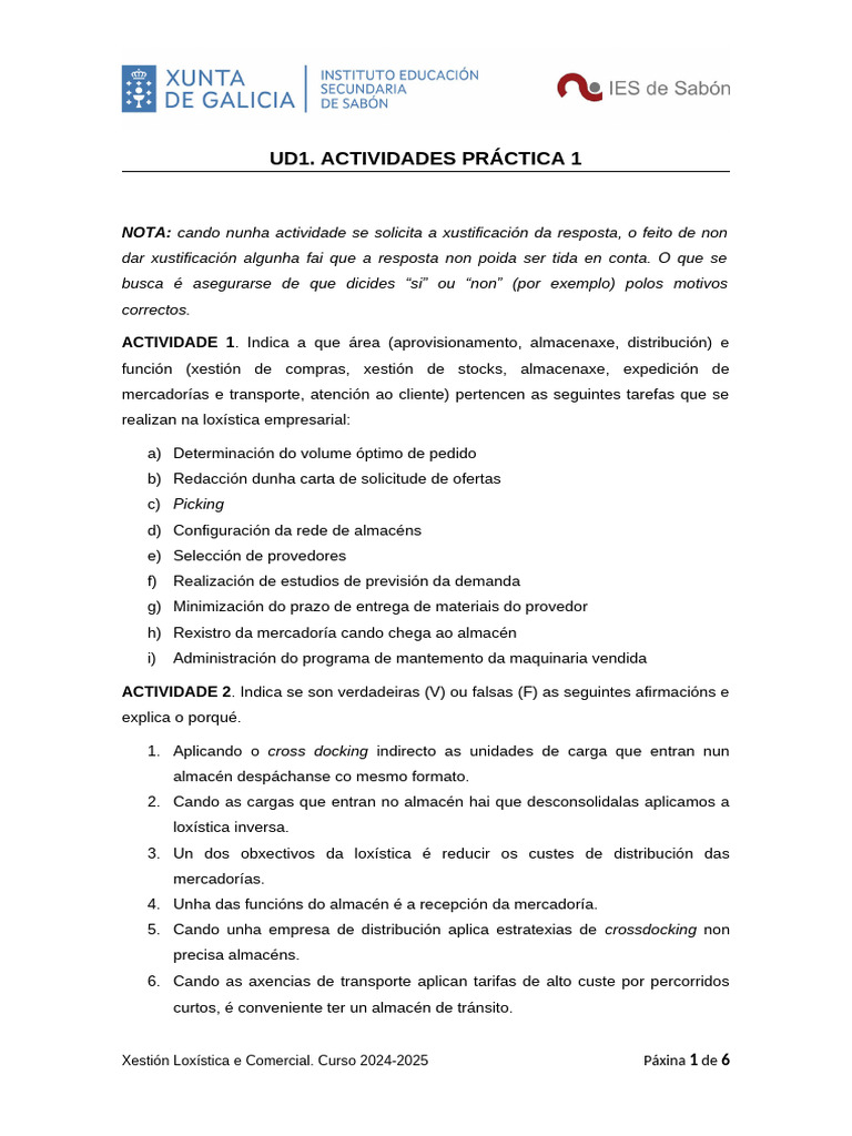 UD1. Actividades Practica | PDF