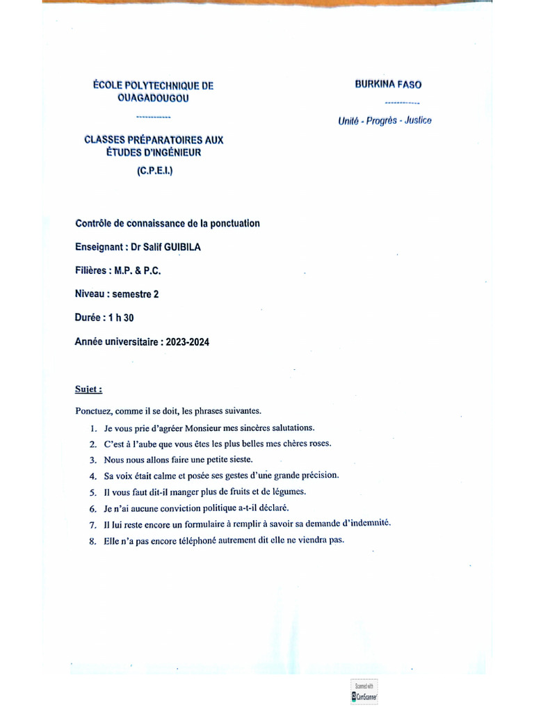 Anciens Devoirs Et Examens de MP 2023-2024 | PDF