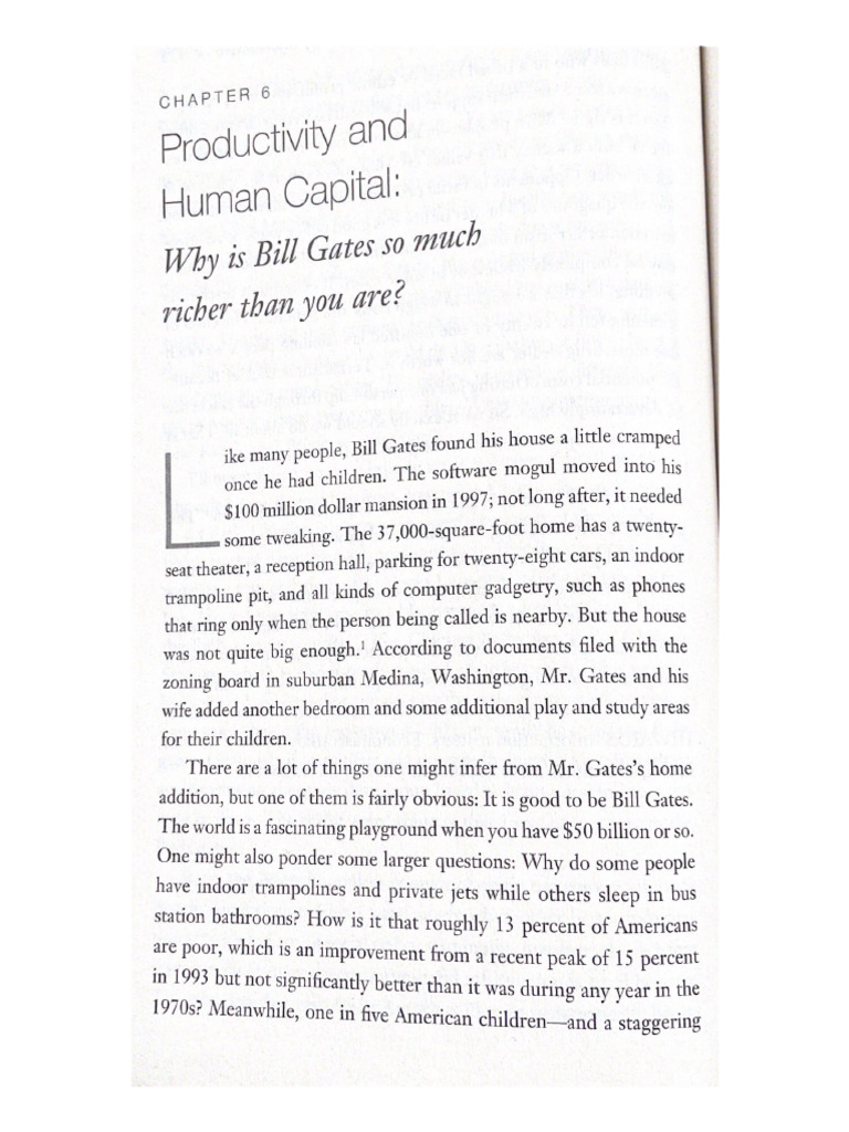CH 6. - Human Capital | PDF