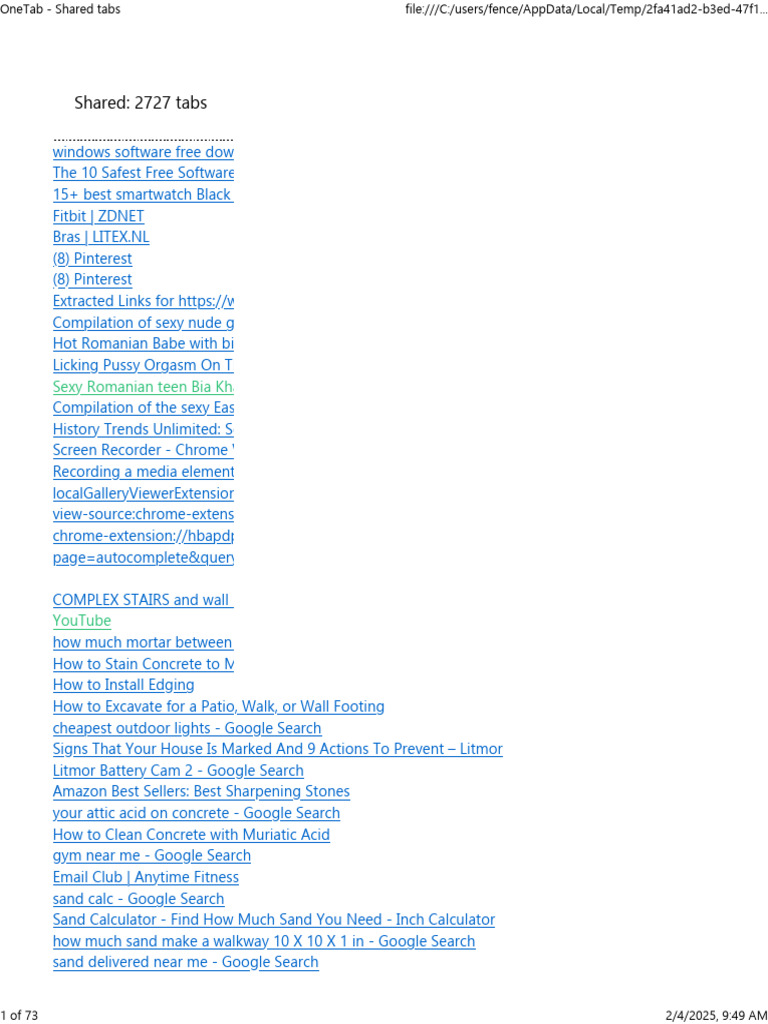 OneTab - Shfgudrared Tabs | PDF