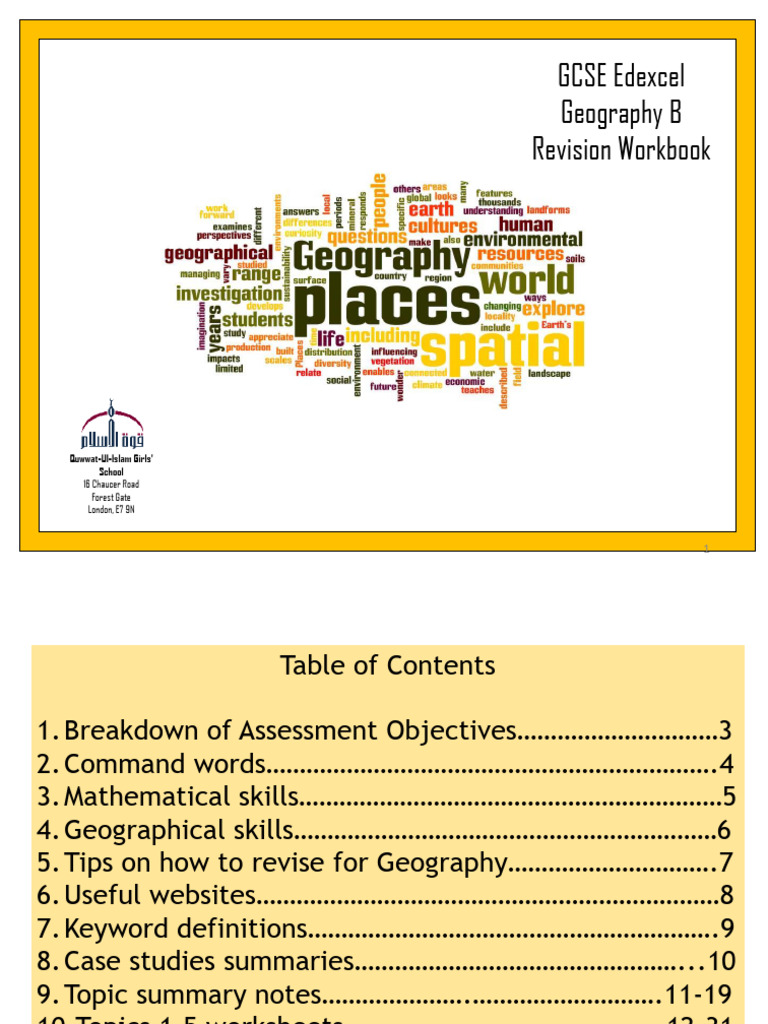 GCSE Geography B Revision Pack | PDF | Forests | Amazon Rainforest