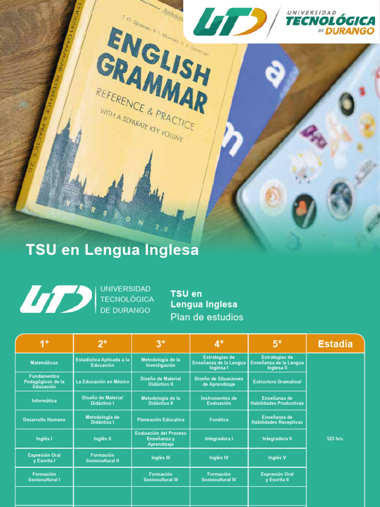 TSU en Lengua Inglesa | PDF | Enseñando | Plan de estudios