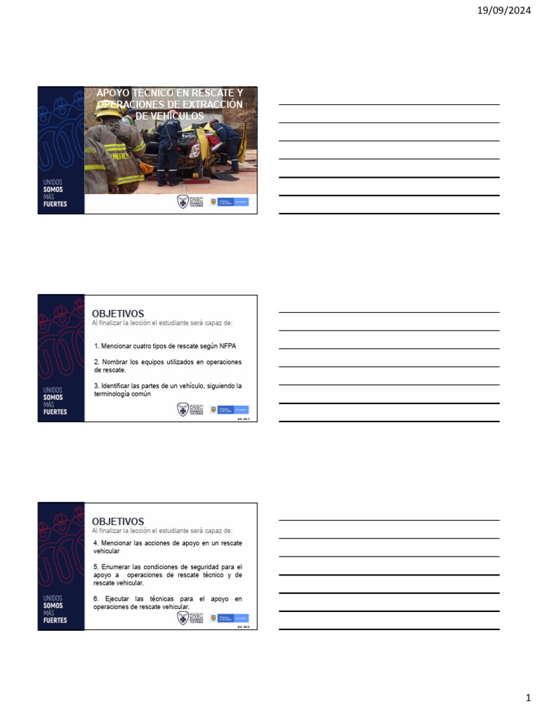 Av26 Apoyo Tecnico en Rescate y Operaciones de Extraccion Vehicular | PDF | Motores