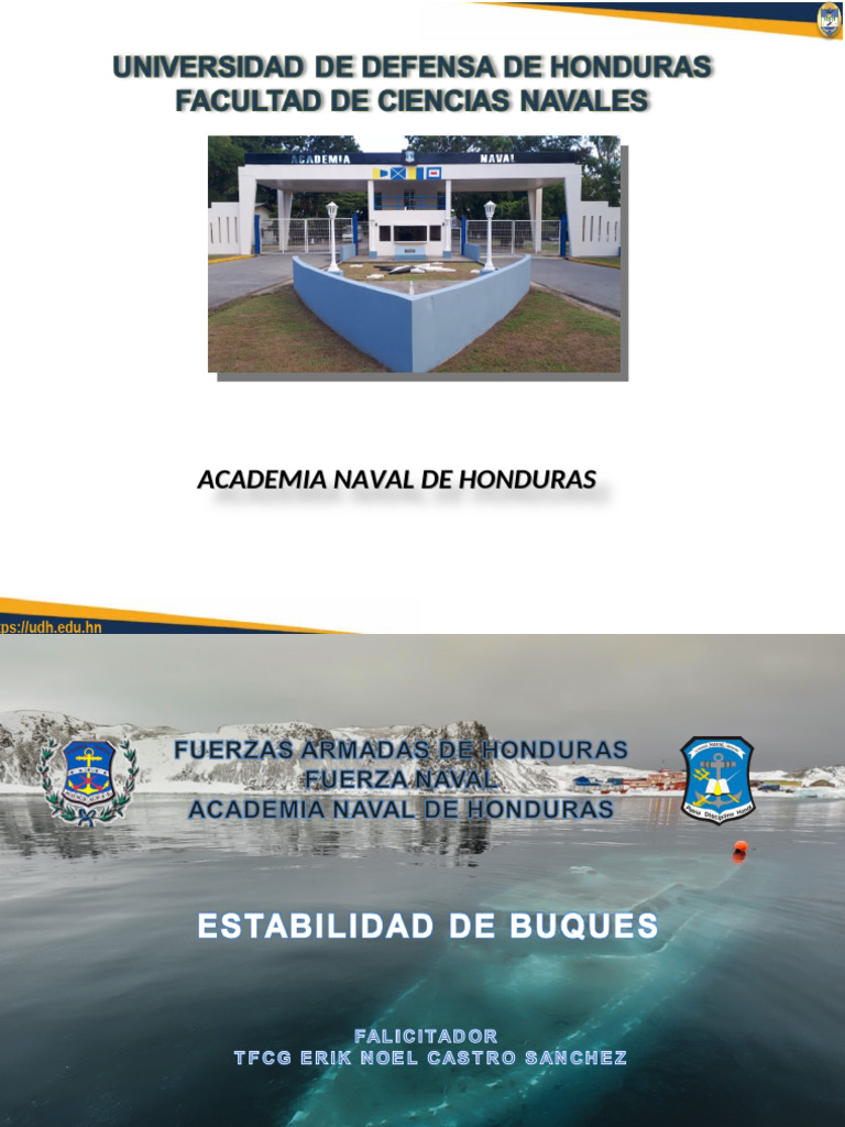 Clase de Estabilidad de Buques Anh 2024 (Autoguardado) | PDF | Flotabilidad | Volumen