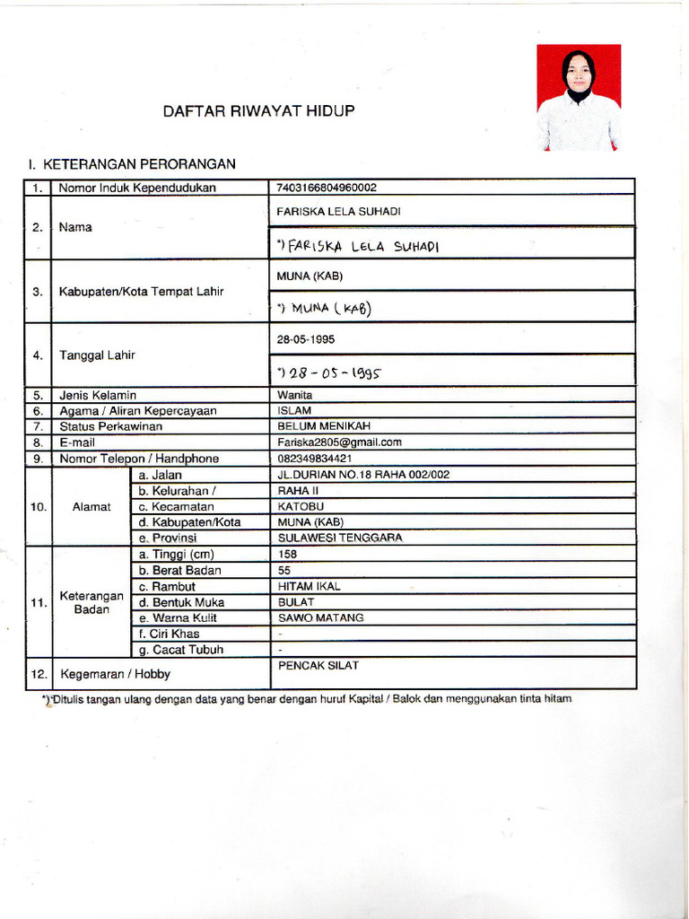 CV Fariska Lela Suhaidi Muna | PDF