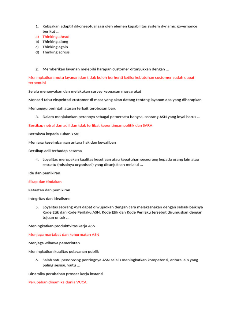 Soal Evaluasi Mooc 2024 | PDF