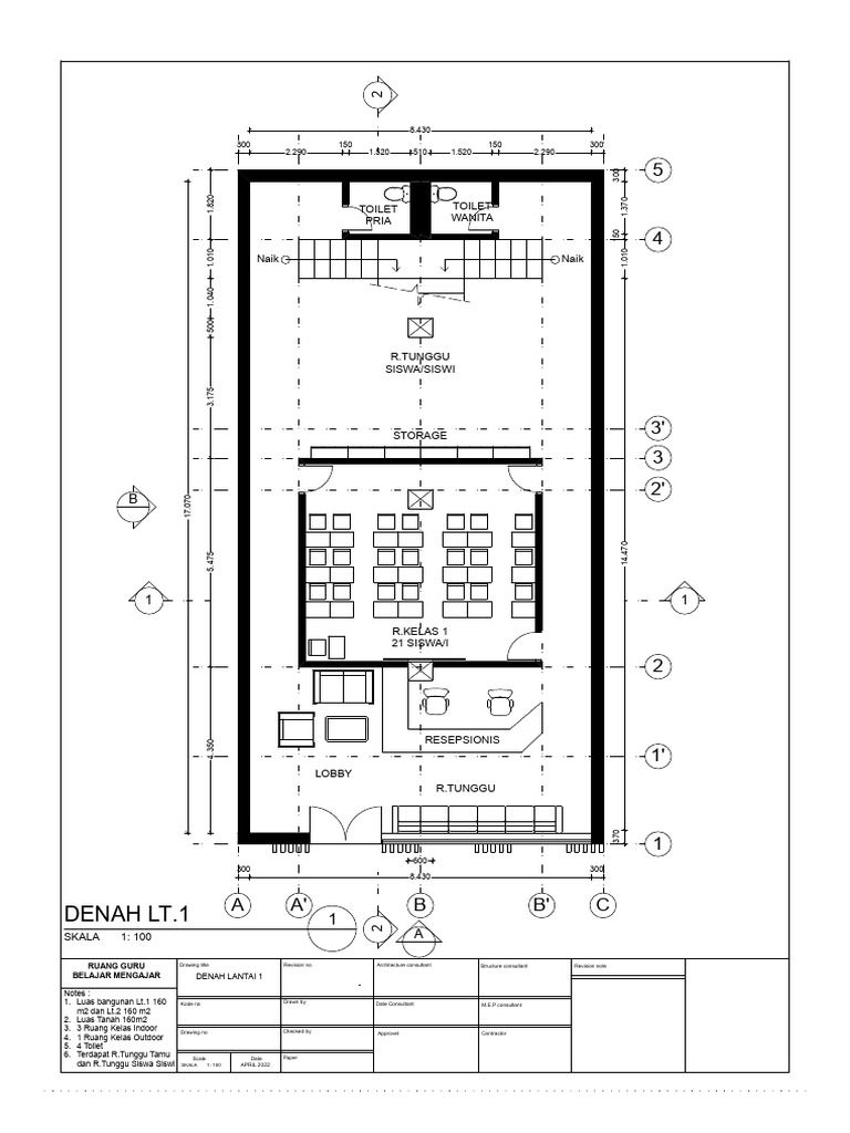 Denah Lt.1 - Tri Utomo | PDF