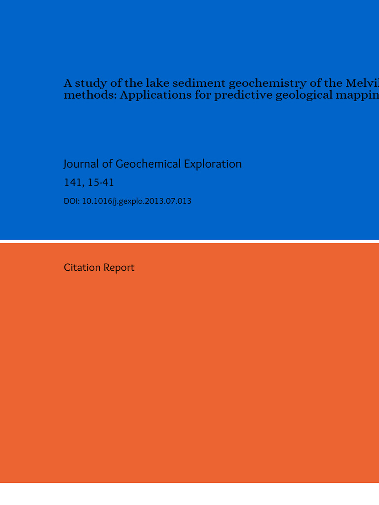 Exaly Article 58915277 Citation Report | PDF | Geochemistry | Geology