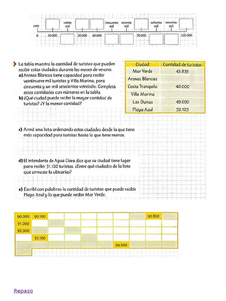 5° - Mate - Número y Operaciones I - Imp | PDF