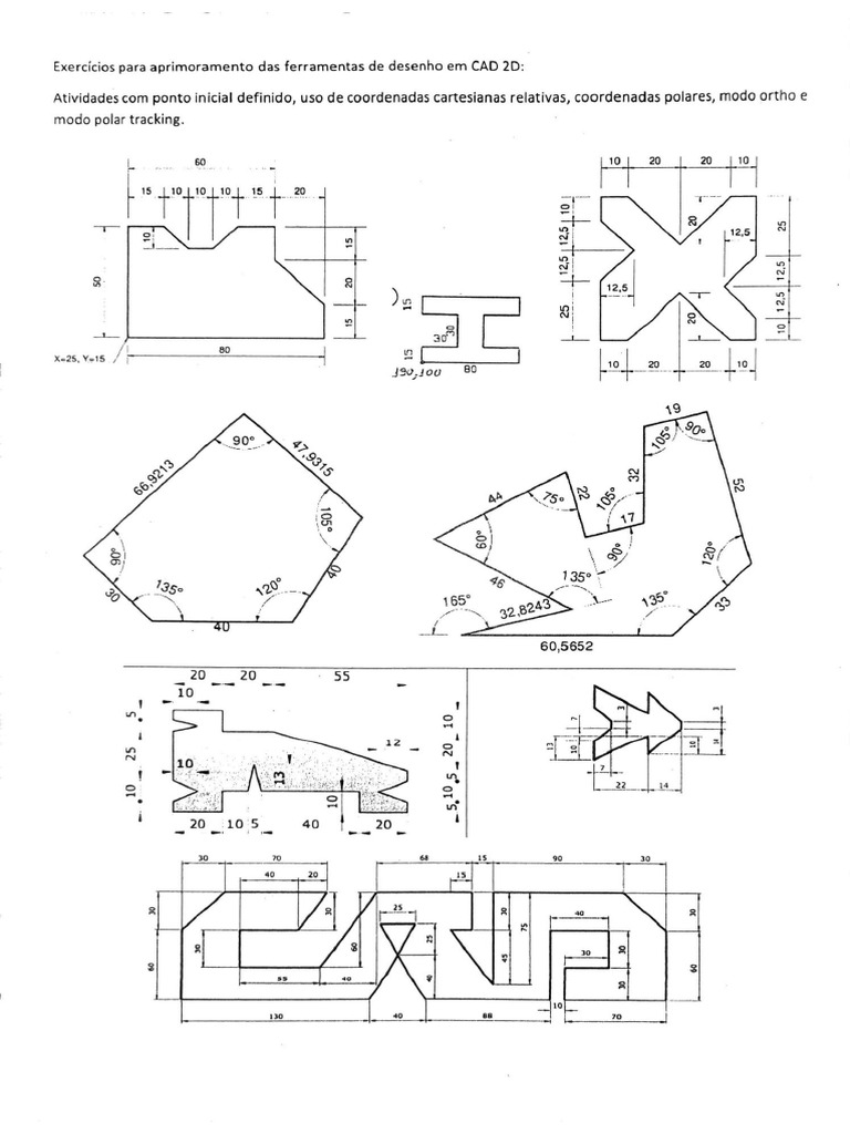 Exercicio1 AUTOCAD 2023 1 | PDF